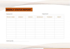 10+ Weekly Report Template | room surf.com