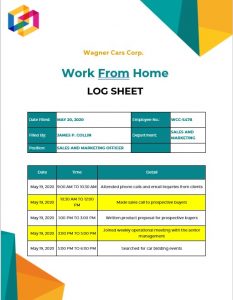 10+ Work from Home Log Template | room surf.com