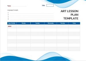 10+ Art Lesson Plan Template | room surf.com