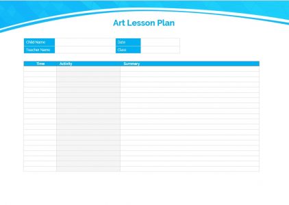 10+ Art Lesson Plan Template | room surf.com