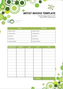10+ Artist Invoice Template | room surf.com