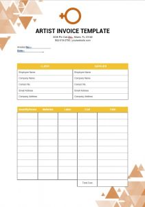 10+ Artist Invoice Template | room surf.com