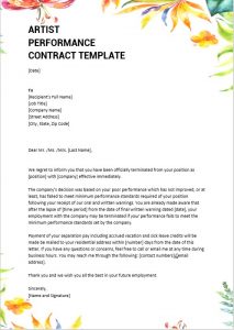 10+ Artist Performance Contract Template | room surf.com