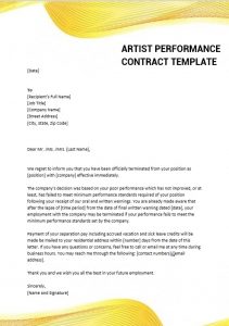 10+ Artist Performance Contract Template | room surf.com