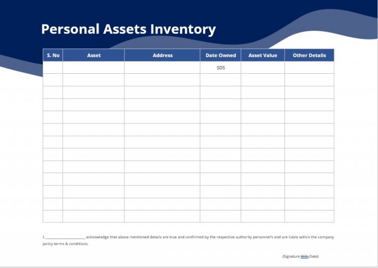 10+ Asset Inventory Template | room surf.com