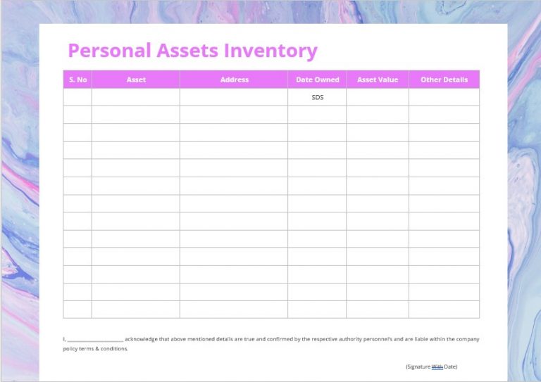 10+ Asset Inventory Template | room surf.com