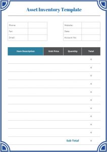 10+ Asset Inventory Template | room surf.com