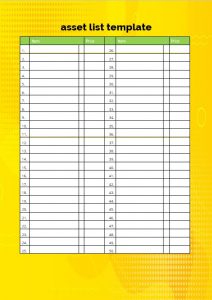 10+ Asset List Template | room surf.com