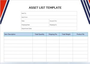 10+ Asset List Template | room surf.com