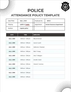 10+ Attendance Policy Template | room surf.com