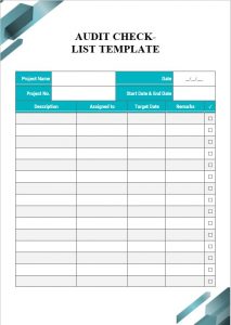 10+ Audit Checklist Template | room surf.com