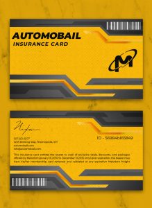 10+ Automobile Insurance Card example psd design | room surf.com