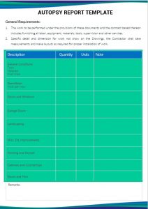 10+ Autopsy Report Template | room surf.com