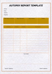 10+ Autopsy Report Template | room surf.com