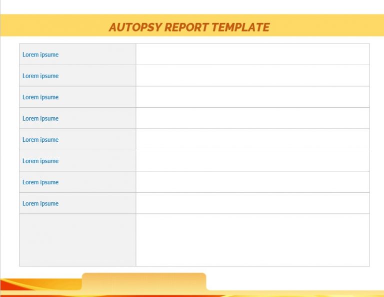 10+ Autopsy Report Template | room surf.com