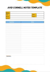 10+ Avid Cornell Notes Template | room surf.com