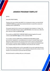 10+ Awards Program Template | room surf.com
