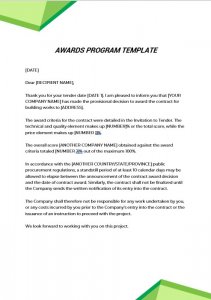 10+ Awards Program Template | room surf.com