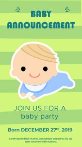 10+ Baby Announcement template free psd | room surf.com