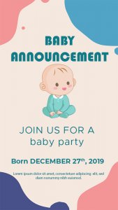 10+ Baby Announcement template free psd | room surf.com