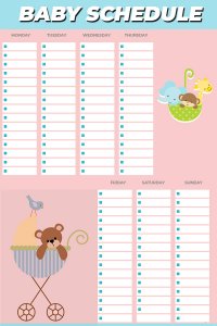 10+ Baby Schedule psd template free | room surf.com