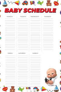 10+ Baby Schedule psd template free | room surf.com