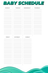 10+ Baby Schedule psd template free | room surf.com