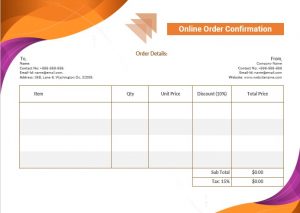 10+ Online Order Confirmation Template | room surf.com