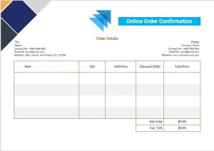 10+ Online Order Confirmation Template | room surf.com