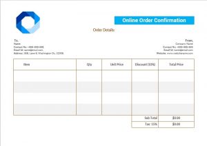 10+ Online Order Confirmation Template | room surf.com