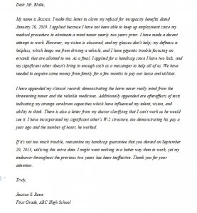 Editable Disability Appeal Letter (Plus Example) | room surf.com