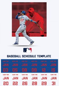 10+ Printable Baseball Schedule free psd template | room surf.com