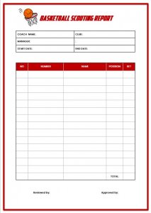 10+ Printable Basketball Scouting Report Template | room surf.com