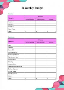 10+ Bi Weekly Budget Template | room surf.com