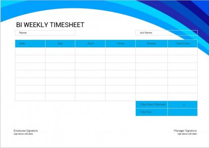 5+ Bi Weekly Timesheet Template | room surf.com
