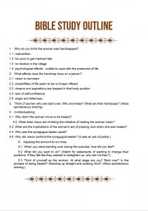4+ Bible Study Outline Template | room surf.com
