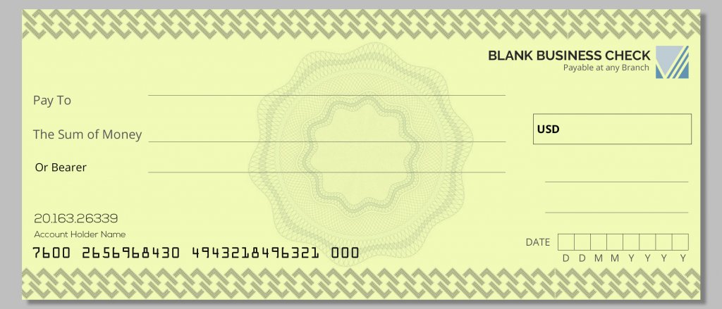 10+ Printable Blank Business Check in psd photoshop | room surf.com