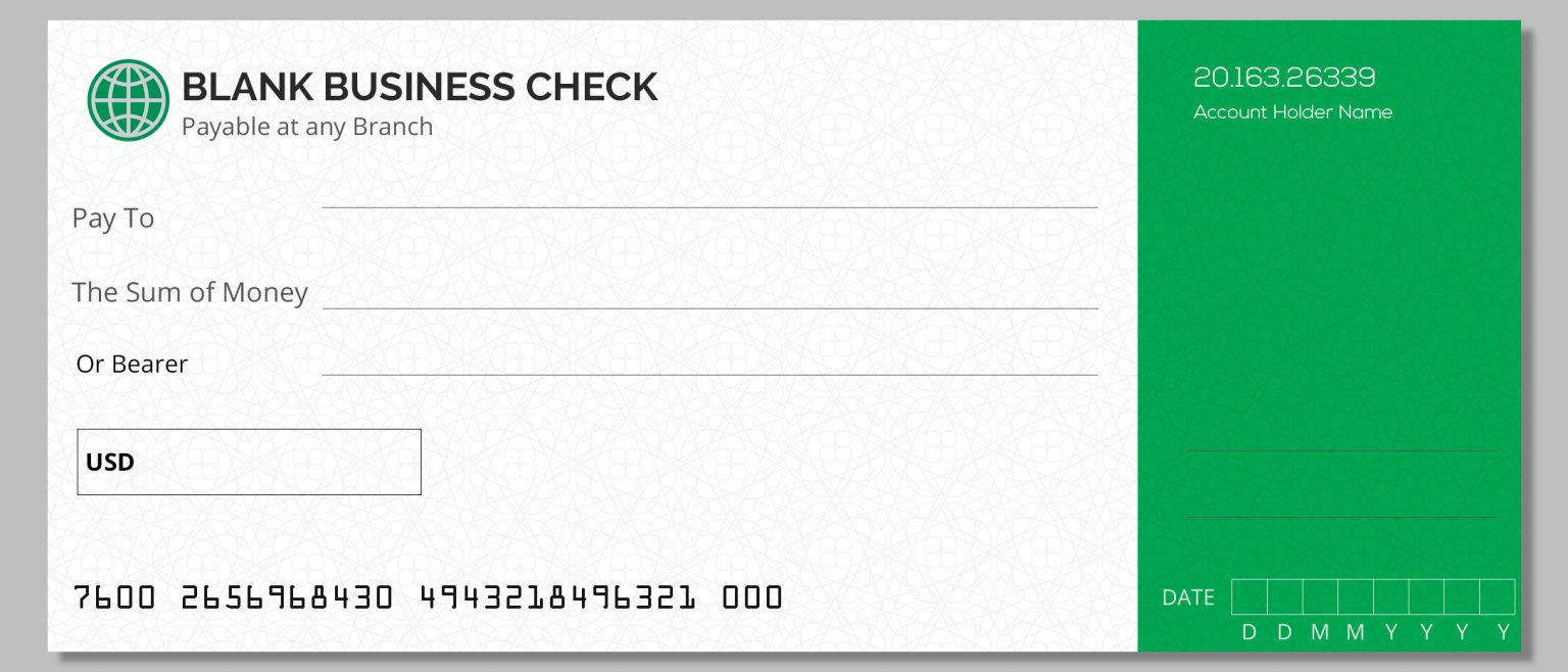 10+ Printable Blank Business Check in psd photoshop | room surf.com