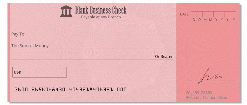 10+ Printable Blank Business Check in psd photoshop | room surf.com