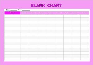 10+ Printable Blank Chart Template | room surf.com