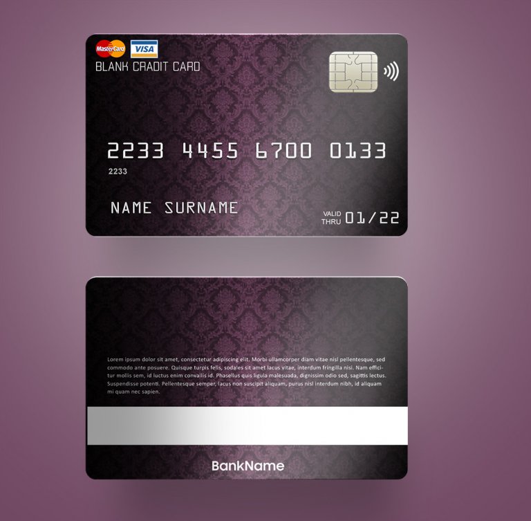 10+ Printable Blank Credit Card psd template free | room surf.com