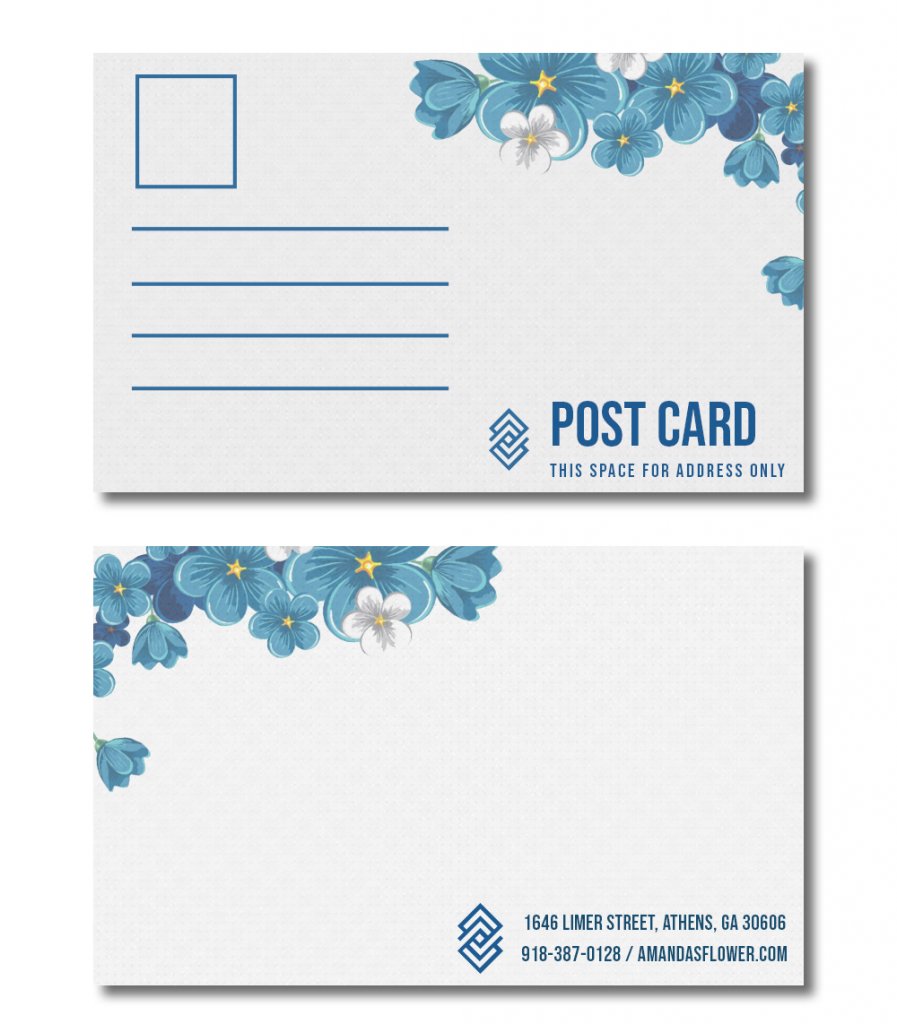 10+ Printable Blank Postcard in psd photoshop | room surf.com