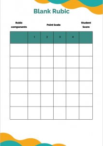 10+ Printable Blank Rubric Template | room surf.com