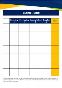 10+ Printable Blank Rubric Template | room surf.com