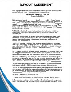 5+ Buyout Agreement Template | room surf.com