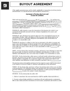 5+ Buyout Agreement Template | room surf.com