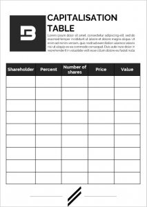 5+ Printable Capitalization Table Template | room surf.com