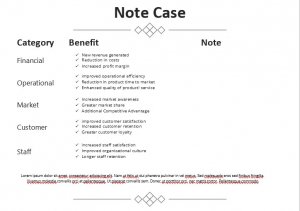 10+ Printable Case Notes Template | room surf.com