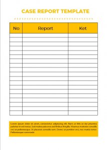 10+ Printable Case Report Template | room surf.com