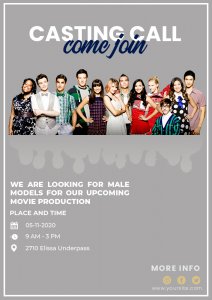 10+ Printable Casting Call psd template free | room surf.com